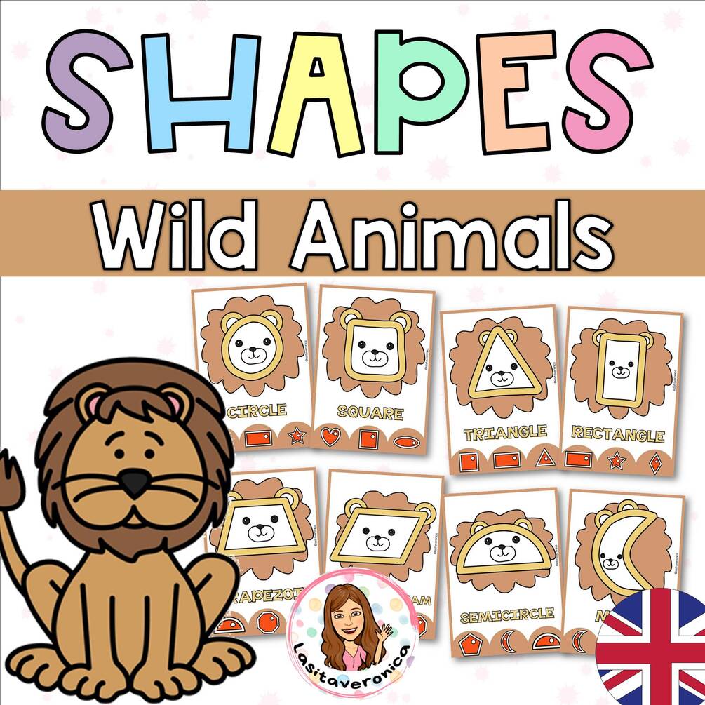 Lion shapes / Plastilina formas geométricas leones. ENGLISH
