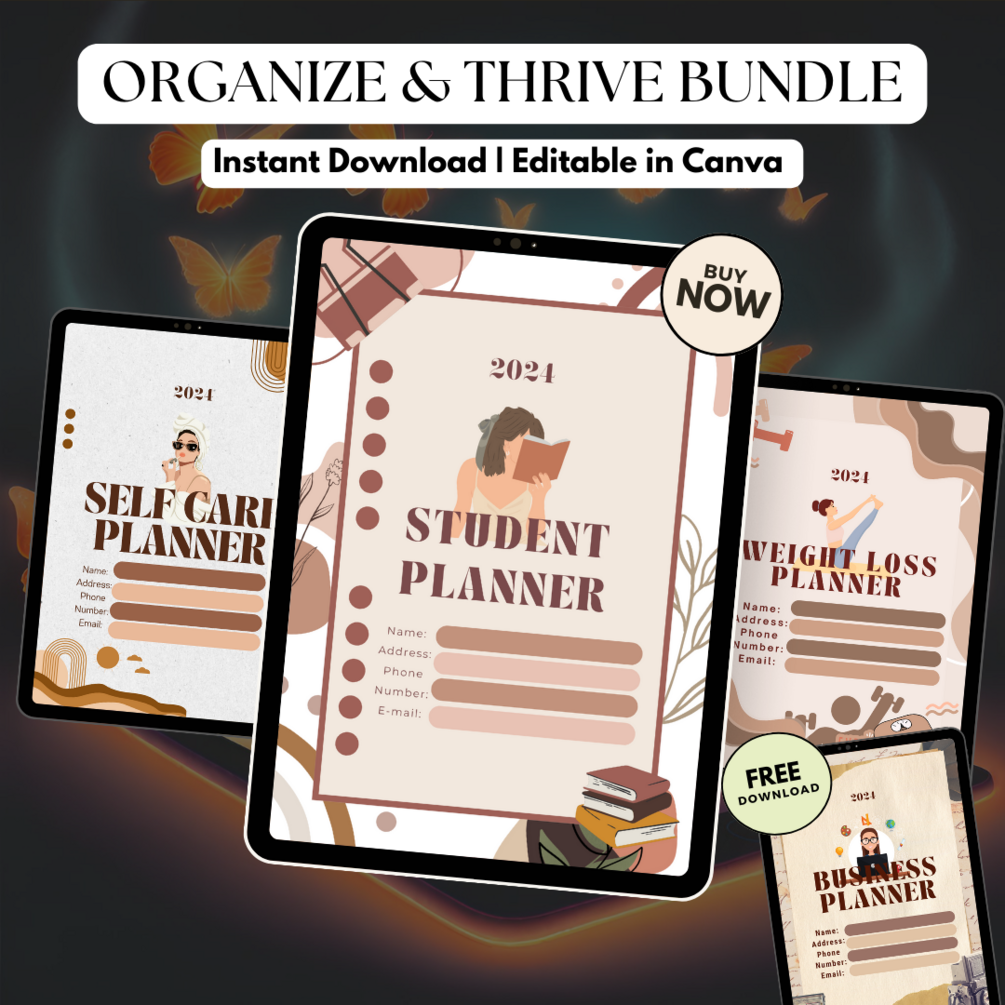 Organize and Thrive Planner Bundle