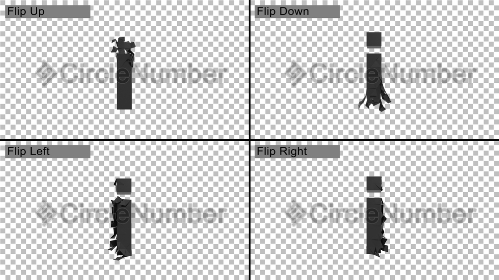 Text Lowercase (i) paper flip