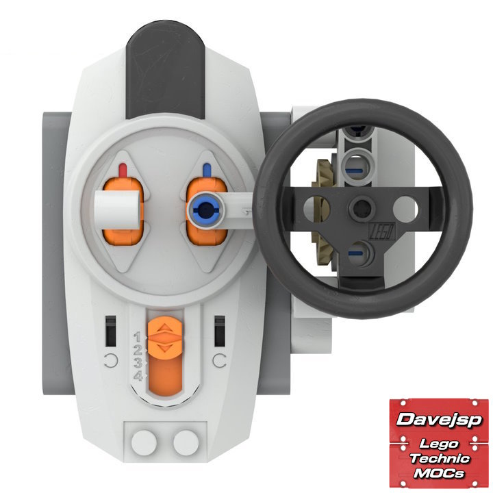 Lego Technic Power Functions IR remote steering MOD - FREE building ...