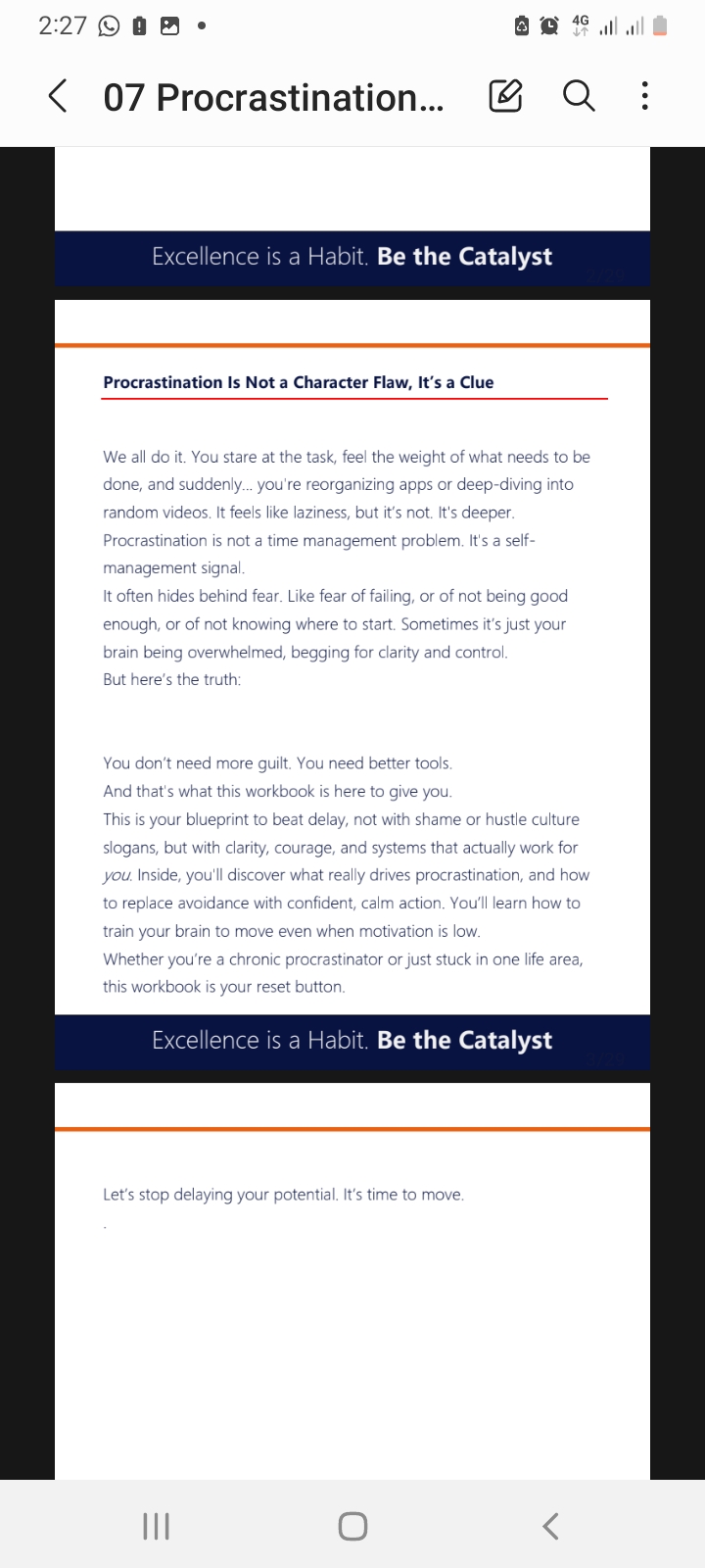 Beat Procrastination For Good: The Clarity + Courage System Workbook