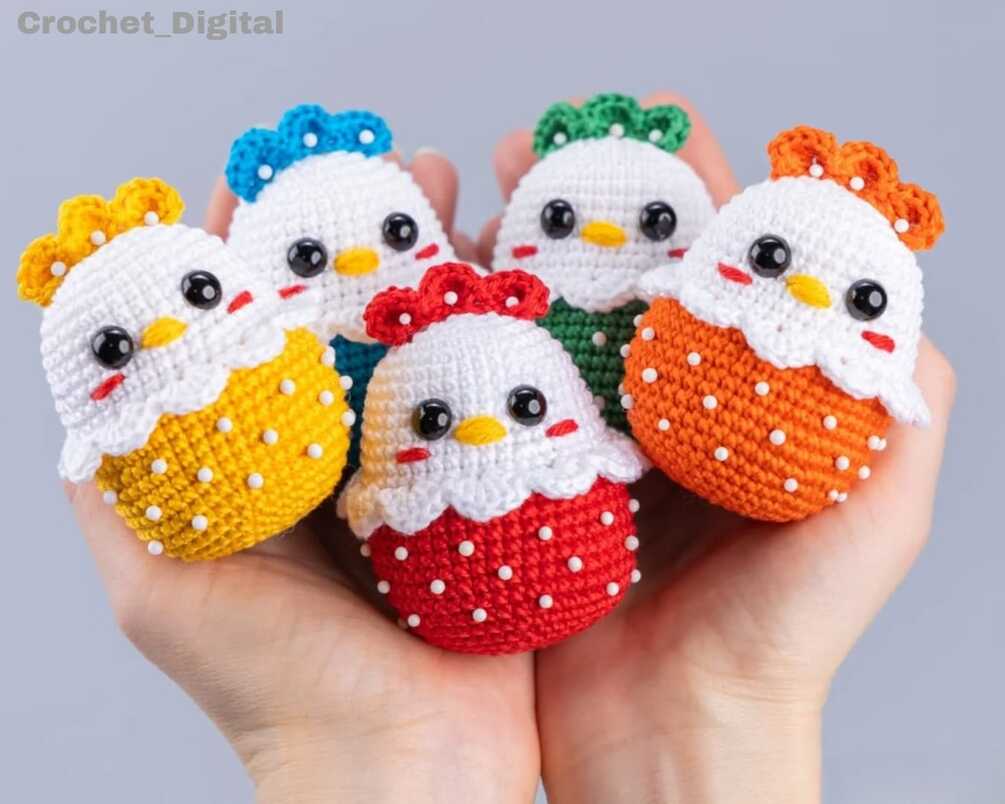 Crochet pattern Easter chicken, easy crochet, crochet amigurumi ...