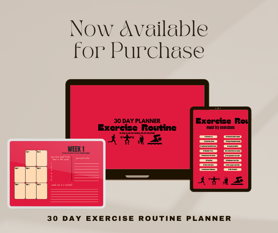 Simplified 30-Day Workout Planner