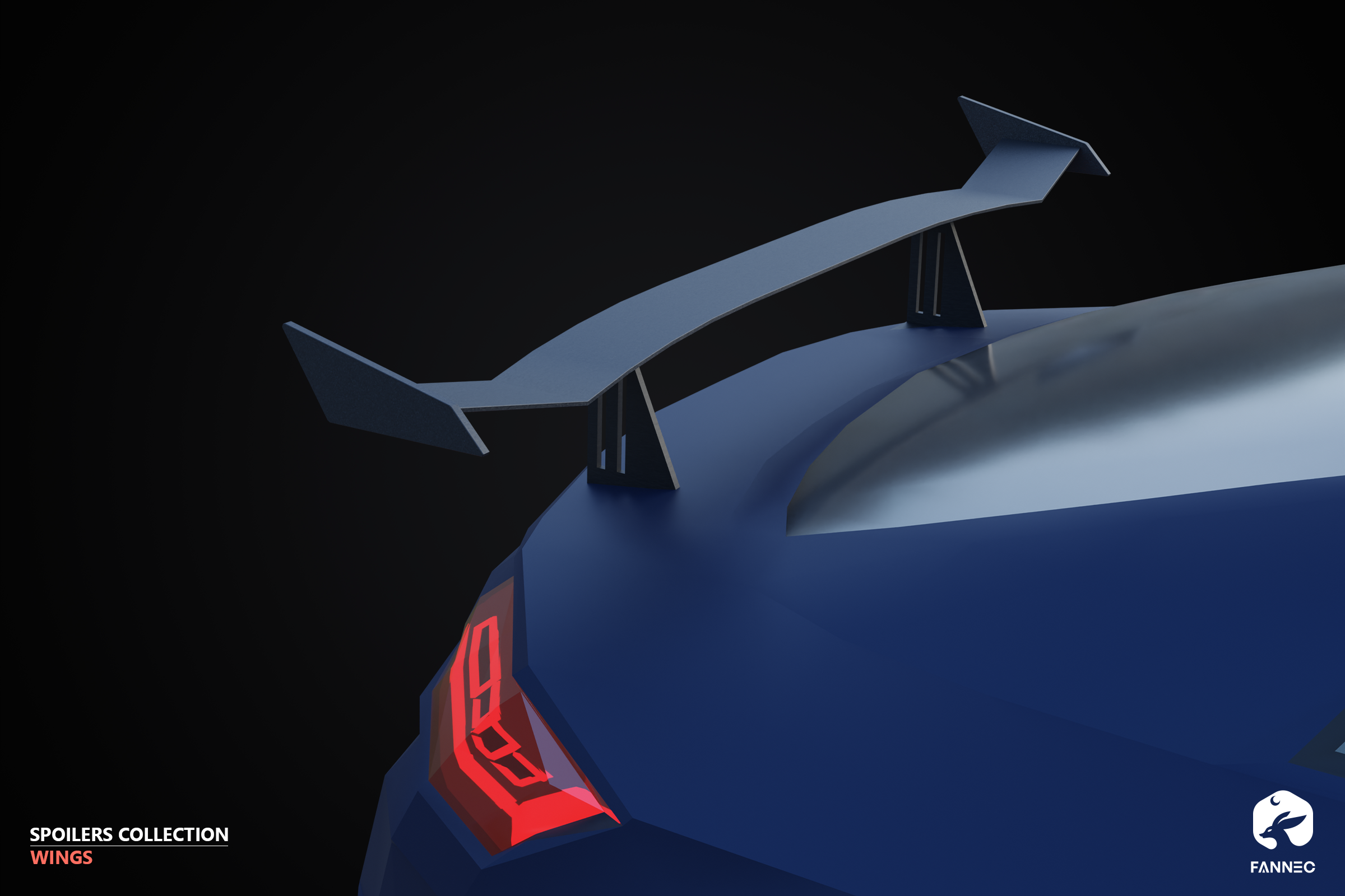 WINGS - Spoilers Collection - Blender & FBX