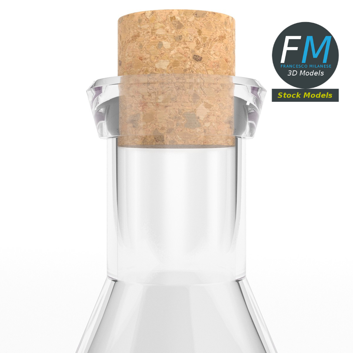 3D MODEL - Conical potion flask