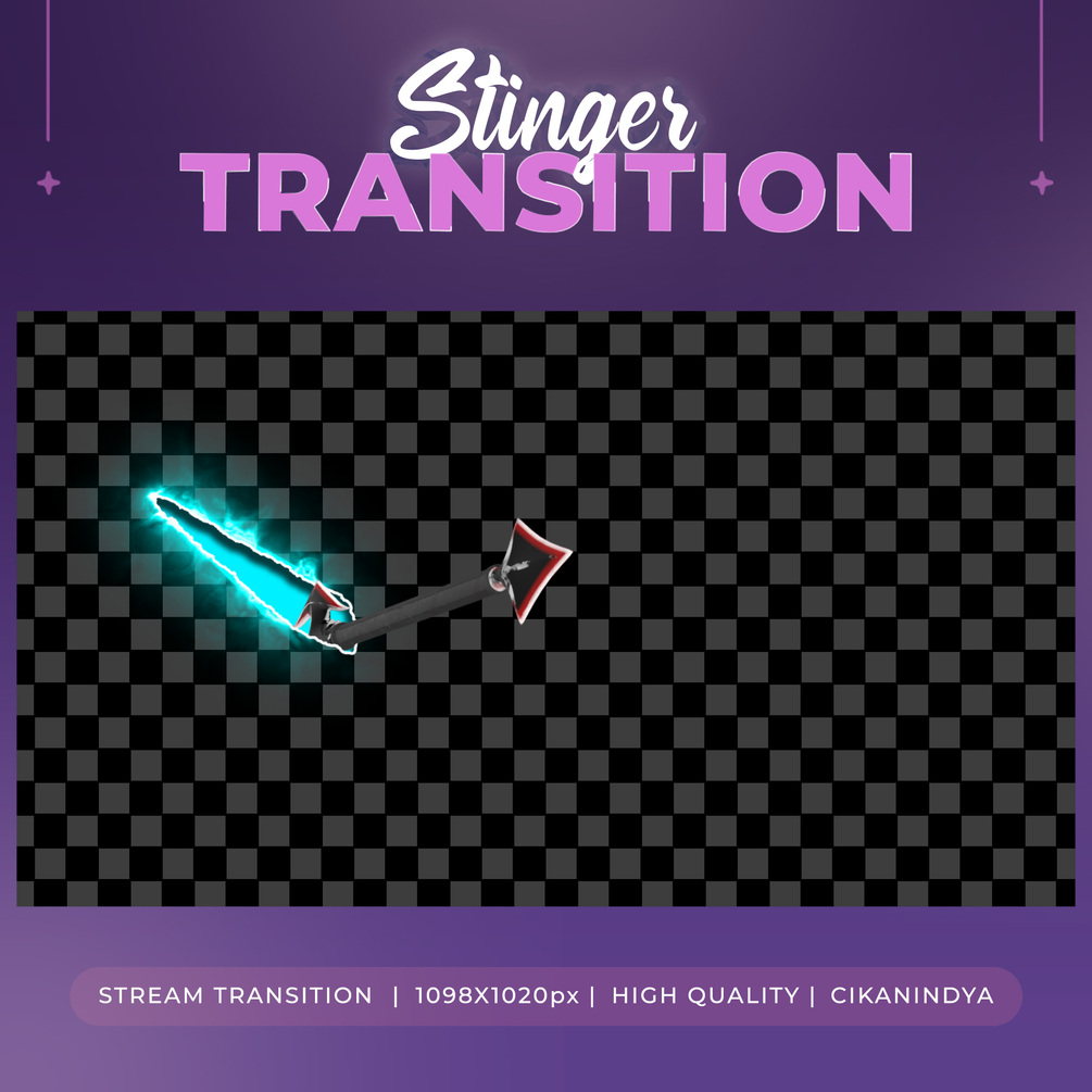 Animated Stinger Transition Thunder Lance | Fast & Impactful Stream ...