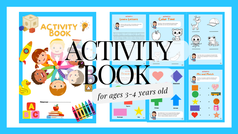 Activity Book (For Ages 3-4 years old)