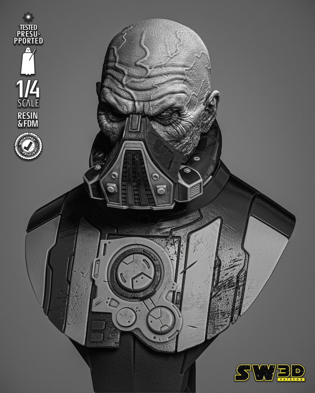 Darth Malgus Portrait Bust - Star Wars 3D Models - Tested and Ready for ...