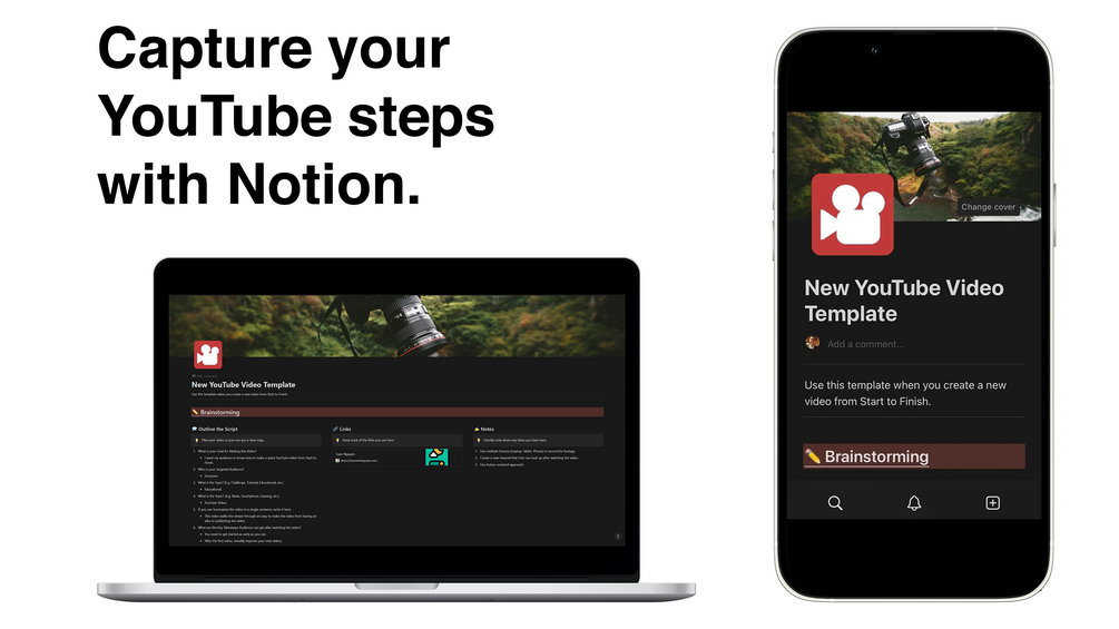 New YouTube Video Template - Notion
