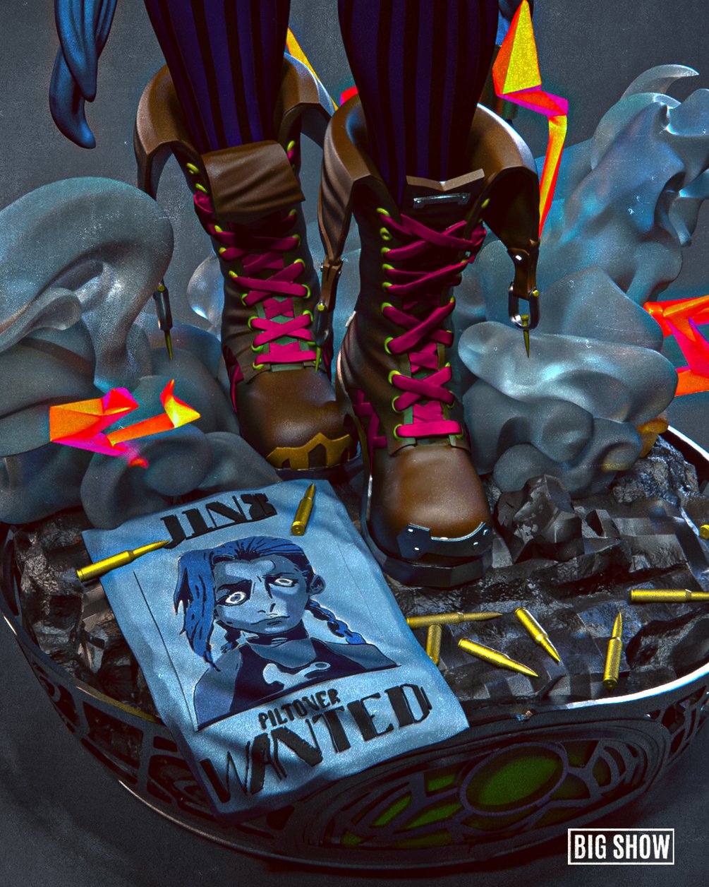 BIG SHOW - Welcome Pack - Jinx SFW Version Sculpture - Tested and Ready ...