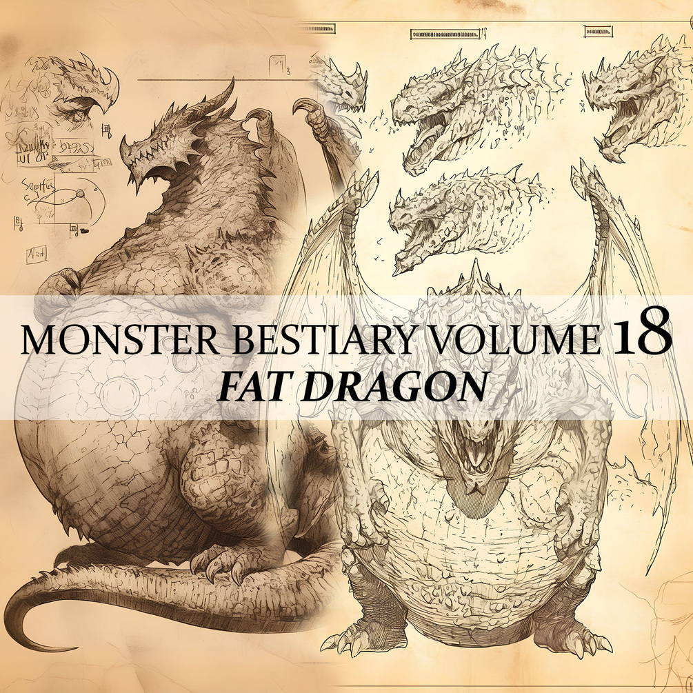 8 Page Monster Bestiary Chapter 18, Monster Encyclopedia Vol 18, 8 JPG Fat Dragon Bestiary ...
