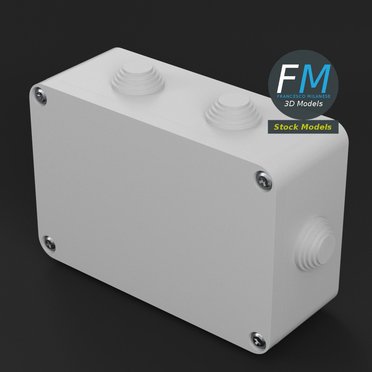 3D MODEL - Rectangular junction box 2