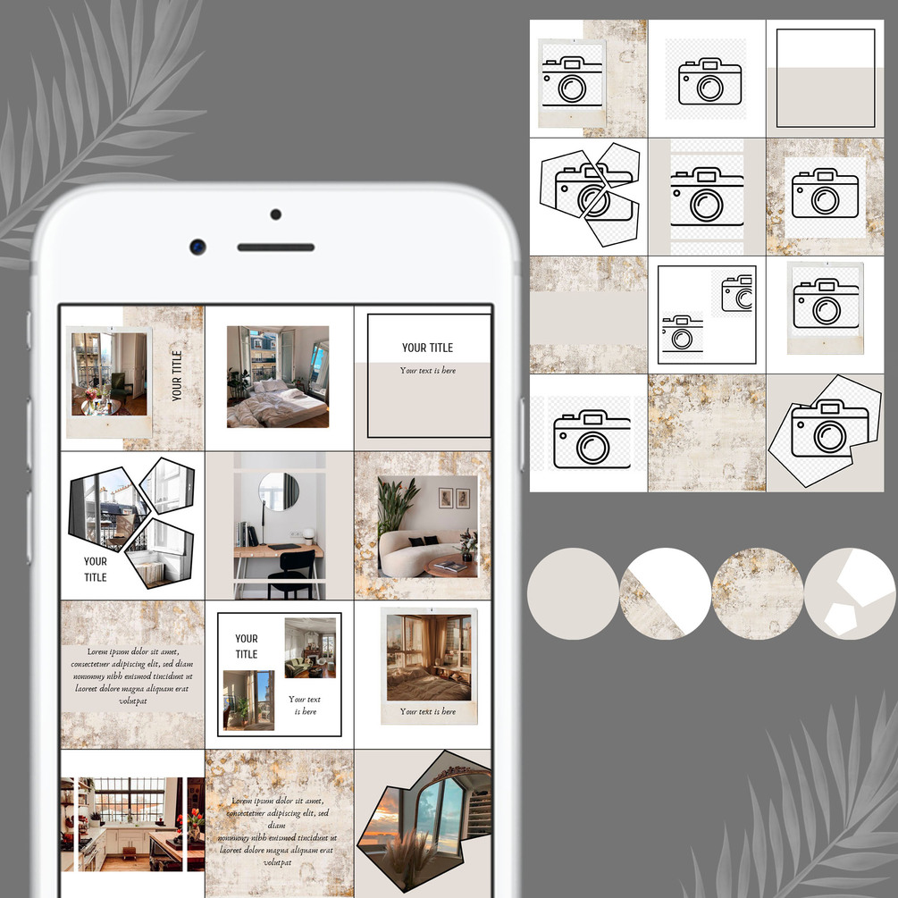 Instagram post and hightlights templates Sofia