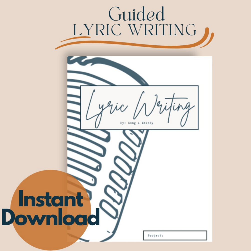 Downloadable Lyric writing Journal for Songwriters | Creative Journal