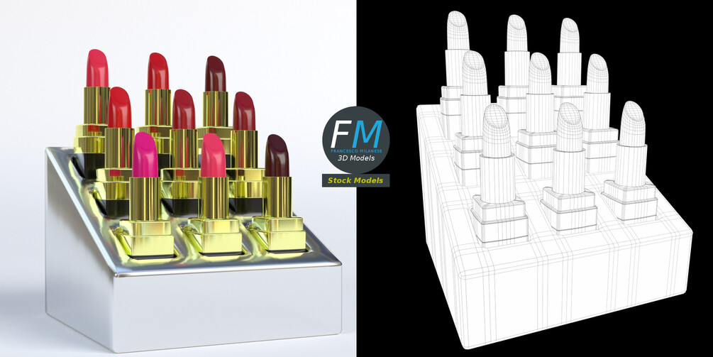 3D MODEL - Lipstick holder 2