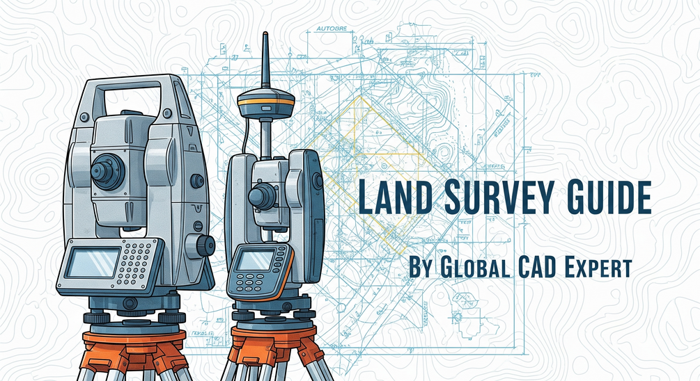 Land Survey Guide – From Field to AutoCAD (By Global CAD Expert)
