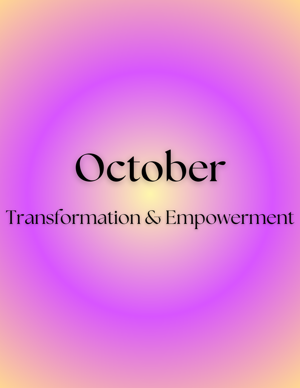 October Affirmations Book: Affirmations for Transformation & Empowerment