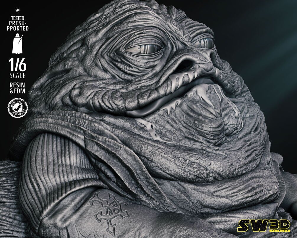 Jabba Sculpture - Star Wars 3D Models - Tested and Ready for 3D printing