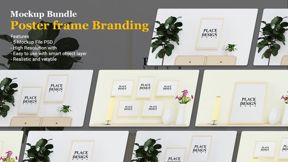 Poster frame Branding Mockup