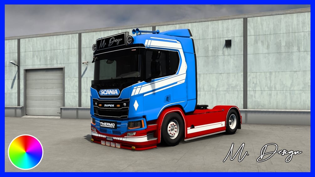 Scania R 2016 " ROCHE" Next Gen - MATTE & GLOSS CHANGEABLE COLORS SKIN ...