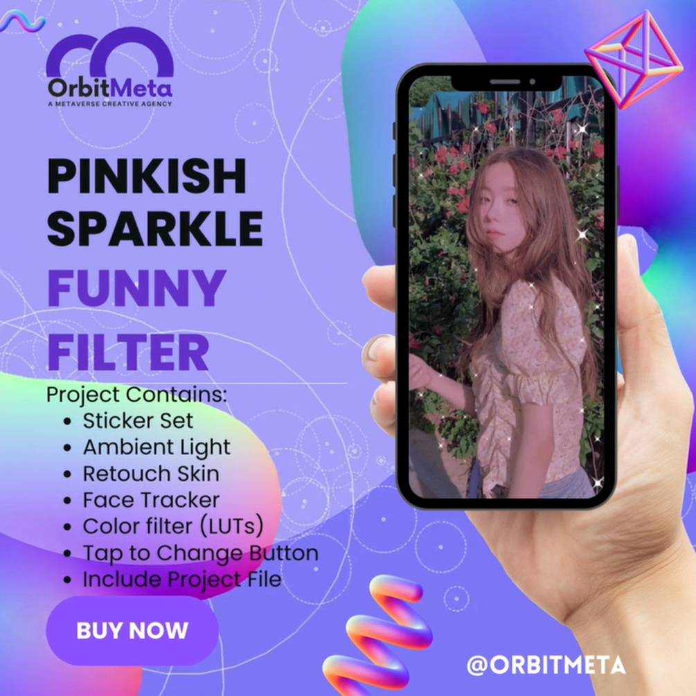 Pinkish Sparkle | Spark AR | Instagram Filters | Augmented Reality