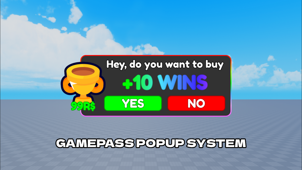 Gamepass Popup System!