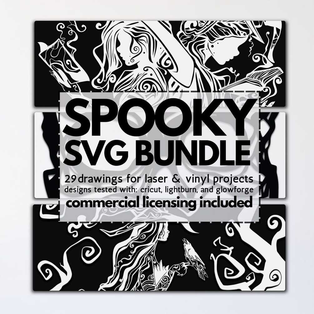 witchy mandala svg bundle | designs for laser and vinyl