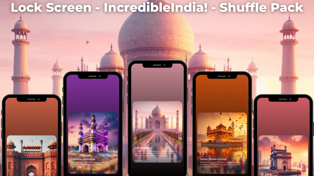 ! Free ! - Incredible India - Shuffle Wallpaper Pack - iPhone