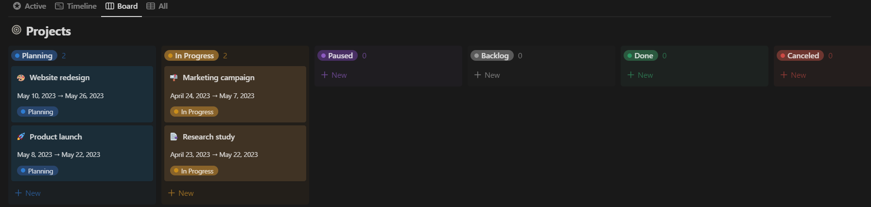 Project and Task Manager