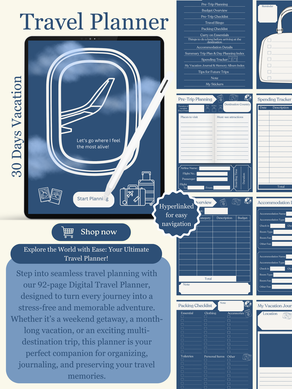 Digital Travel Planner - Let's go where I feel the most alive!