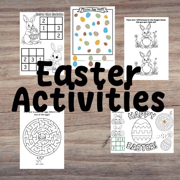 Easter And Spring Fun Activities For Kids And Adults - Mazes, Tracing ...