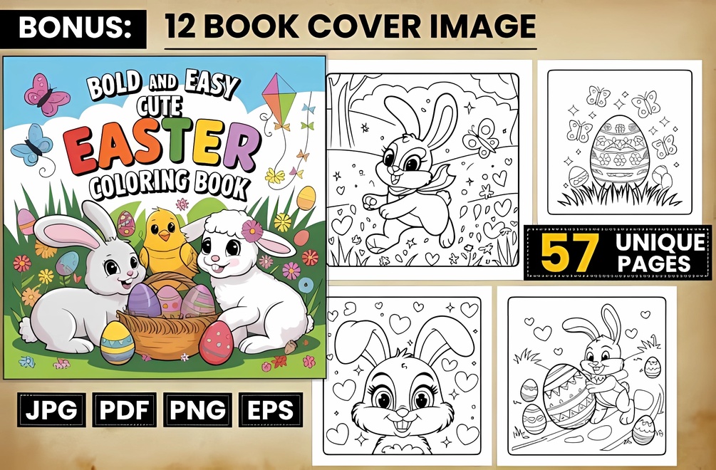 Cute Easter Coloring Pages