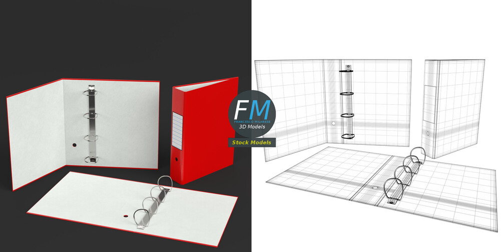 3D MODEL - Big ring binders