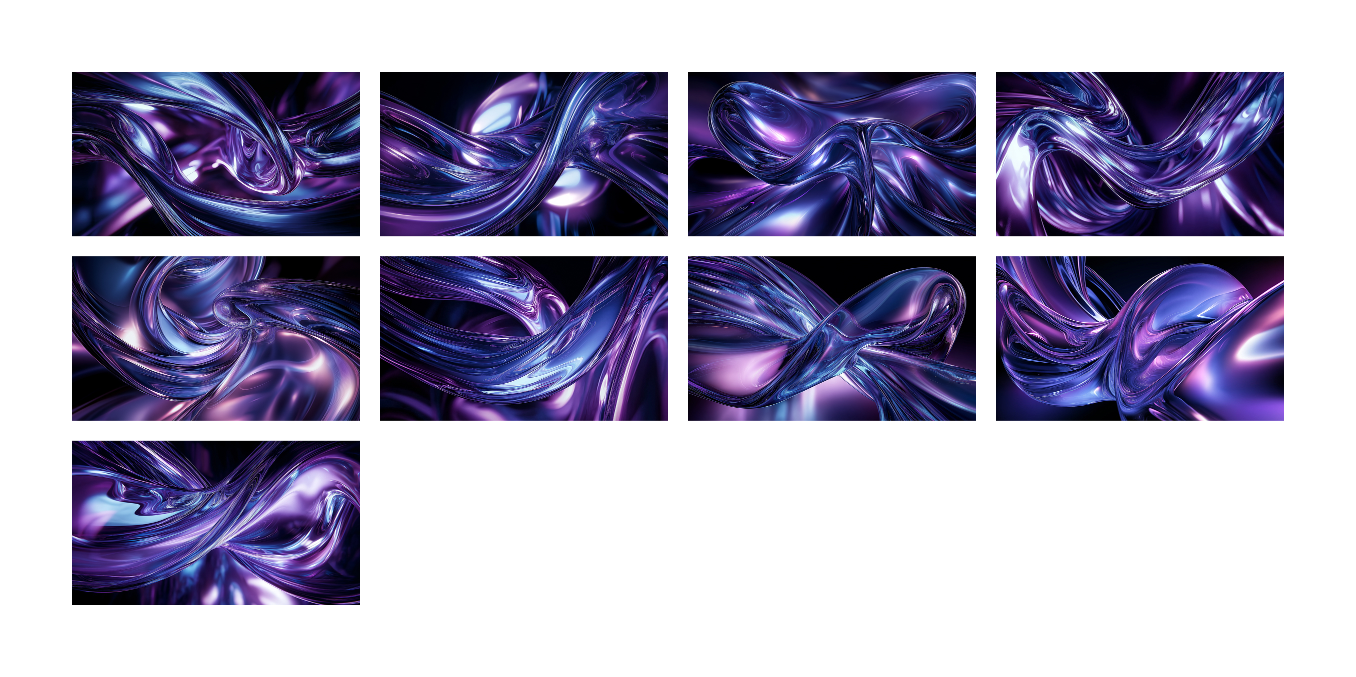 Nebula Flow – 9 Premium 3D Gradient Backgrounds