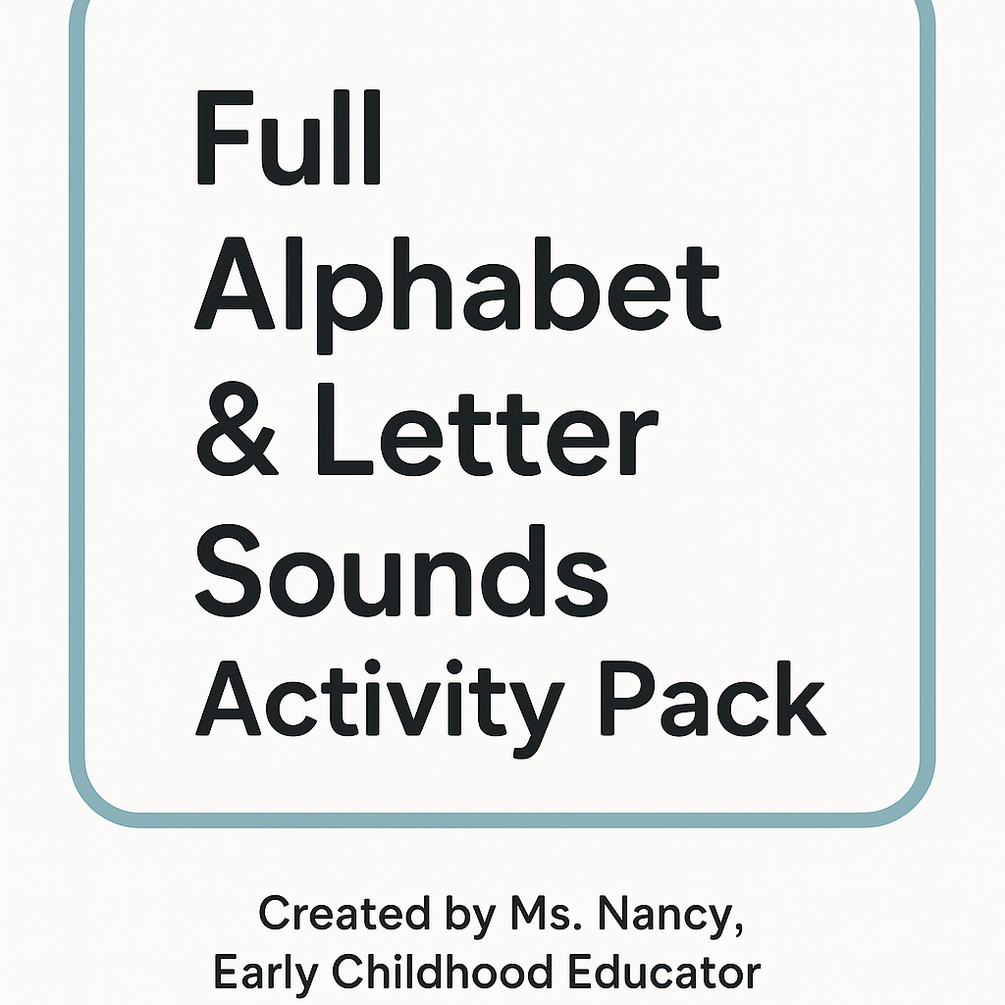 Full Alphabet & Letter Sounds Activity Pack