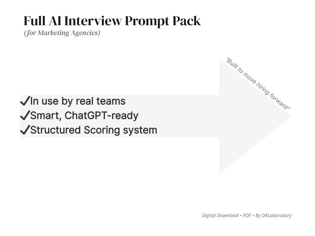 Marketing Agencies — AI Interview Prompts Mega Pack
