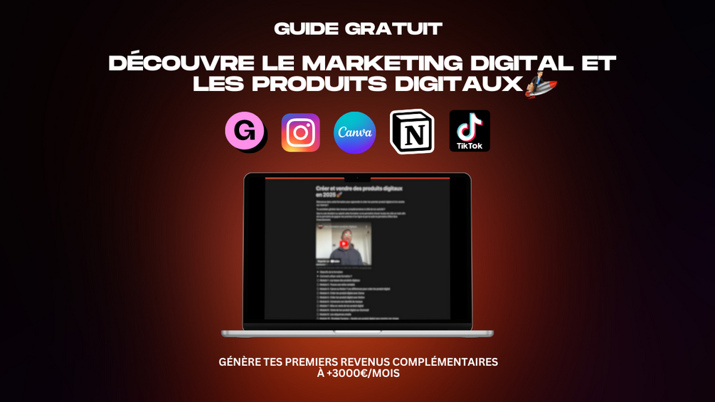 Guide Gratuit : Découvre le Marketing Digital et les Produits Digitaux