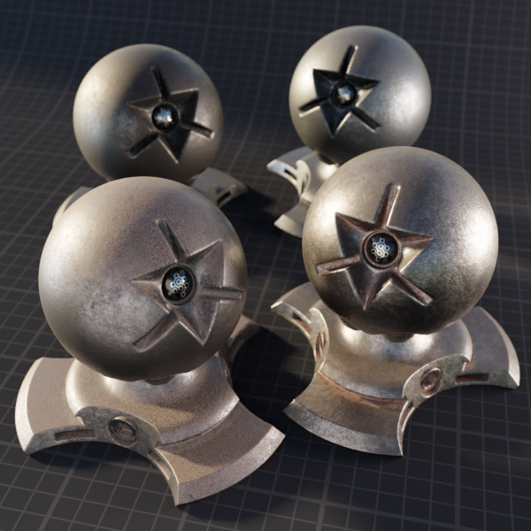 Procedural Old Steel Material for Blender 3D