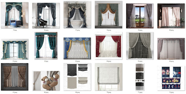 Curtain Part 1 - 3d model, 3dsmax