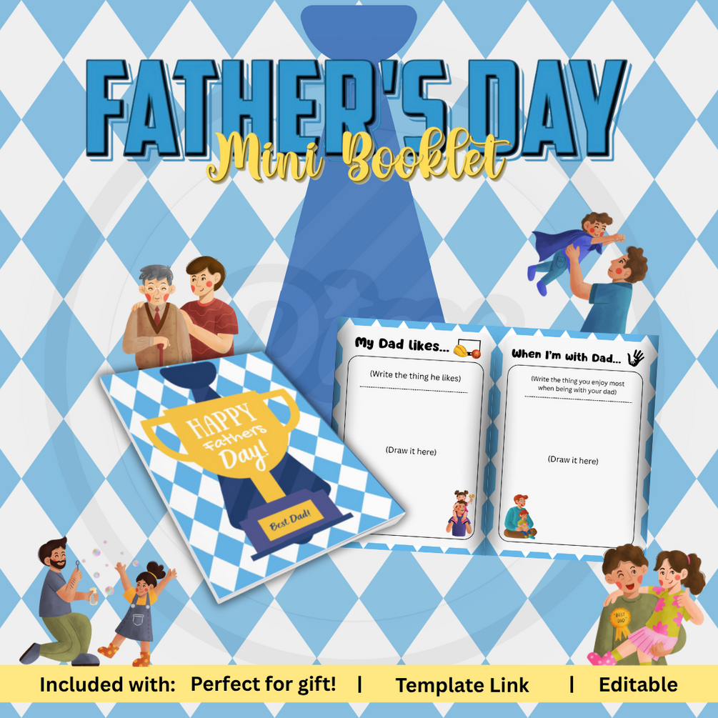 (Dims Products) Mini Booklet: Father’s Day Themed | Fun activities for ...