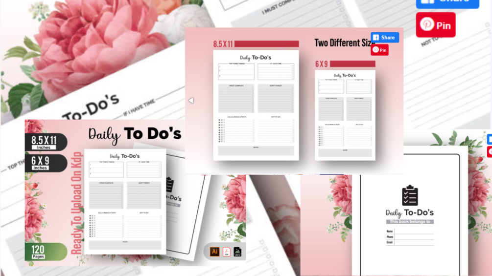 Kdp Interior Daily to Do List Planner