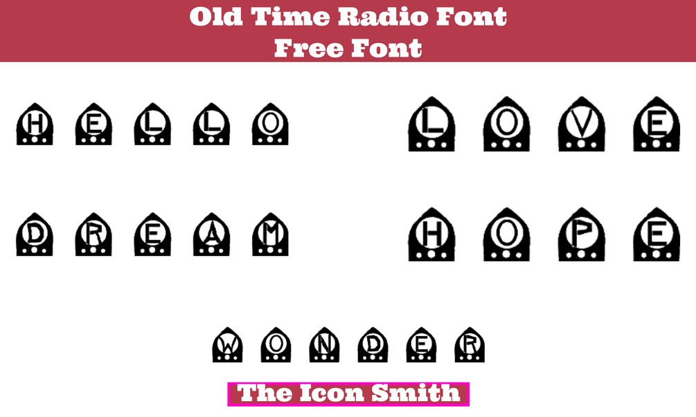 Free Old Time Radio Font F6727