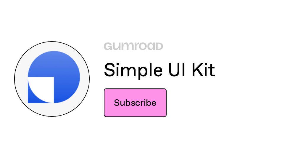 Simple UI Kit