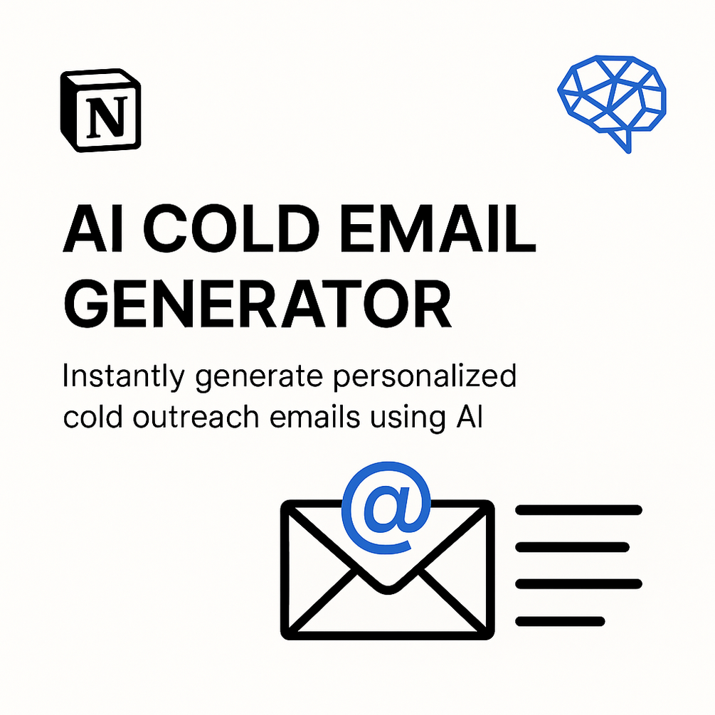 AI Cold Email Generator (Notion Template)