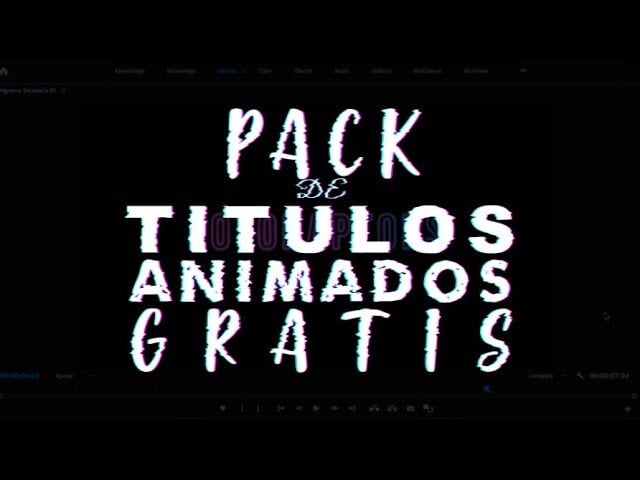 Títulos Animados (gratis) - Tutorial Premiere Pro
