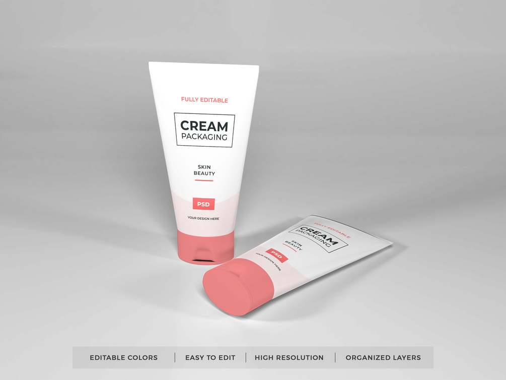 Cream Packaging Mockup Vol 10