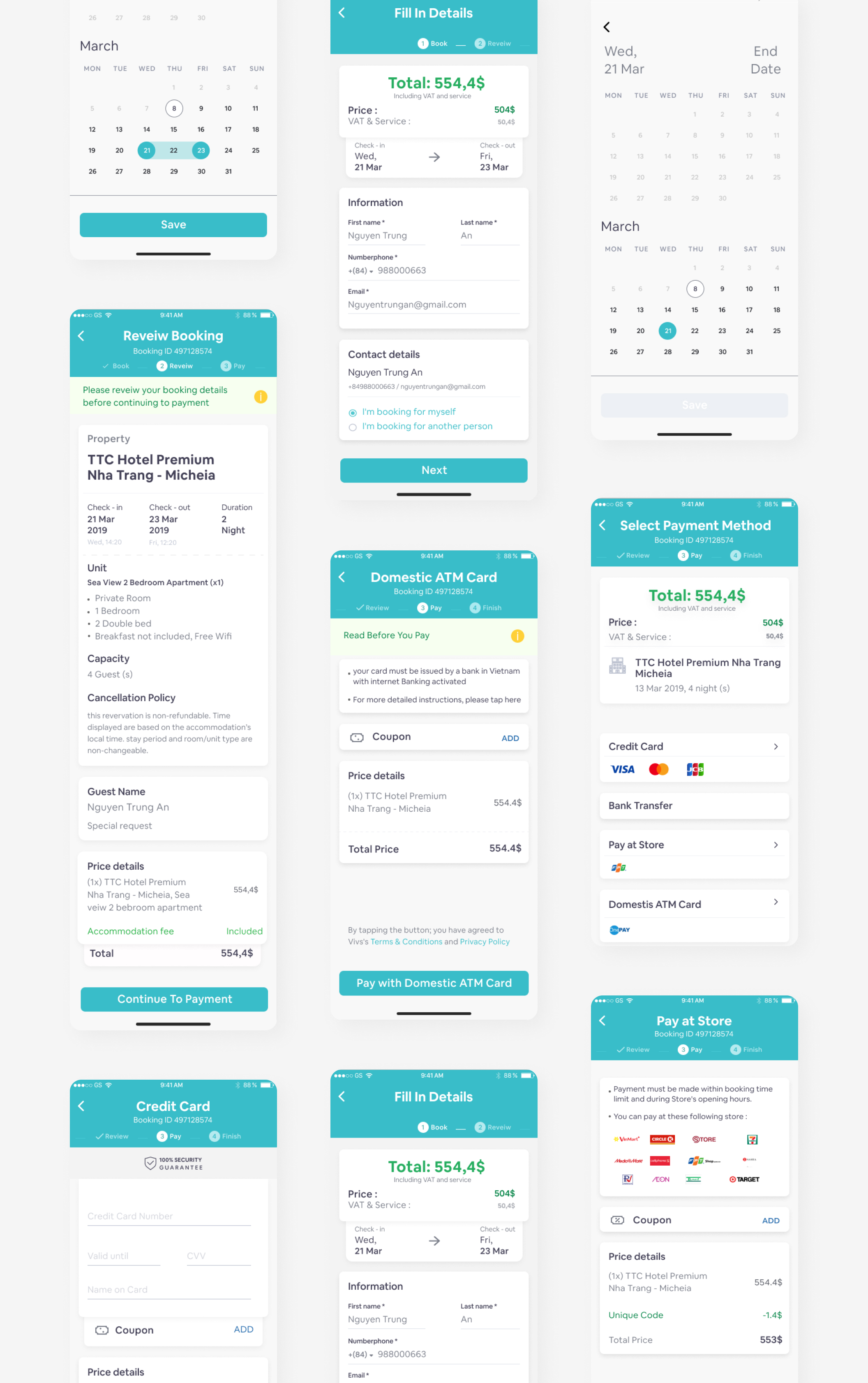 ViVu - Hotel Booking App UI Kit
