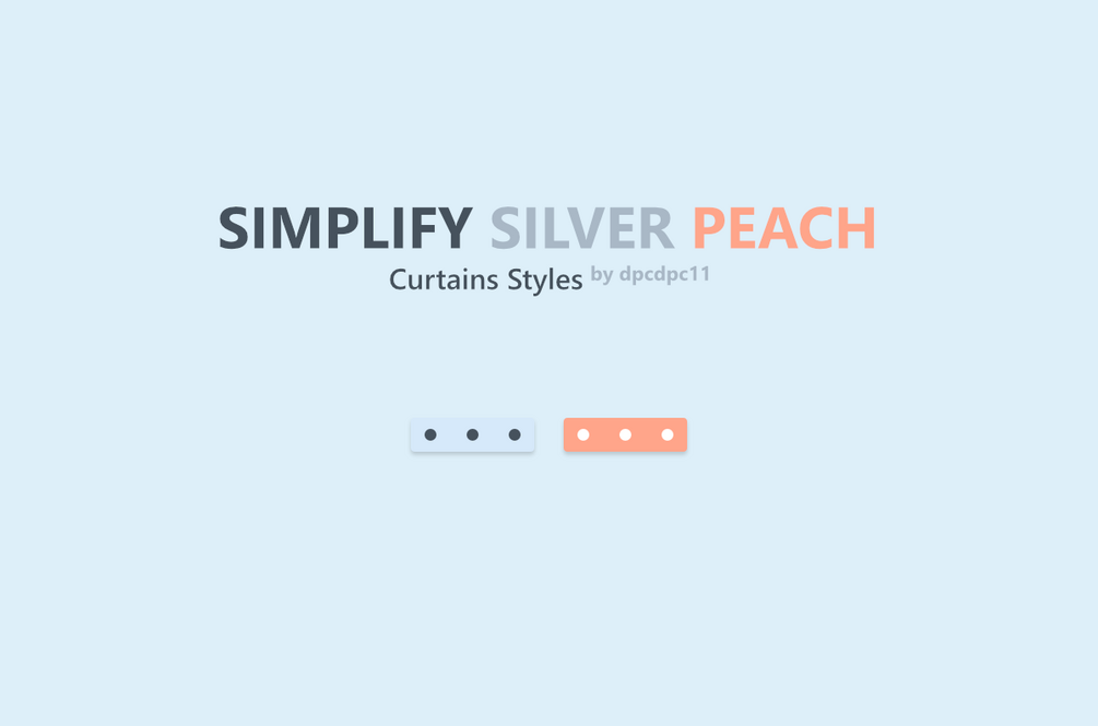 Simplify Silver Peach - Curtains Styles