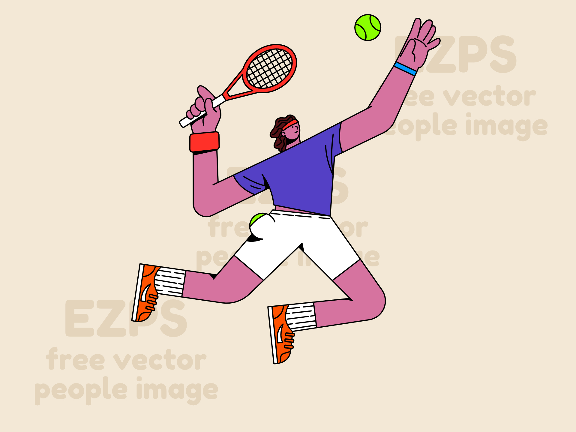 Free Vector Roger Federer simple Character illustration