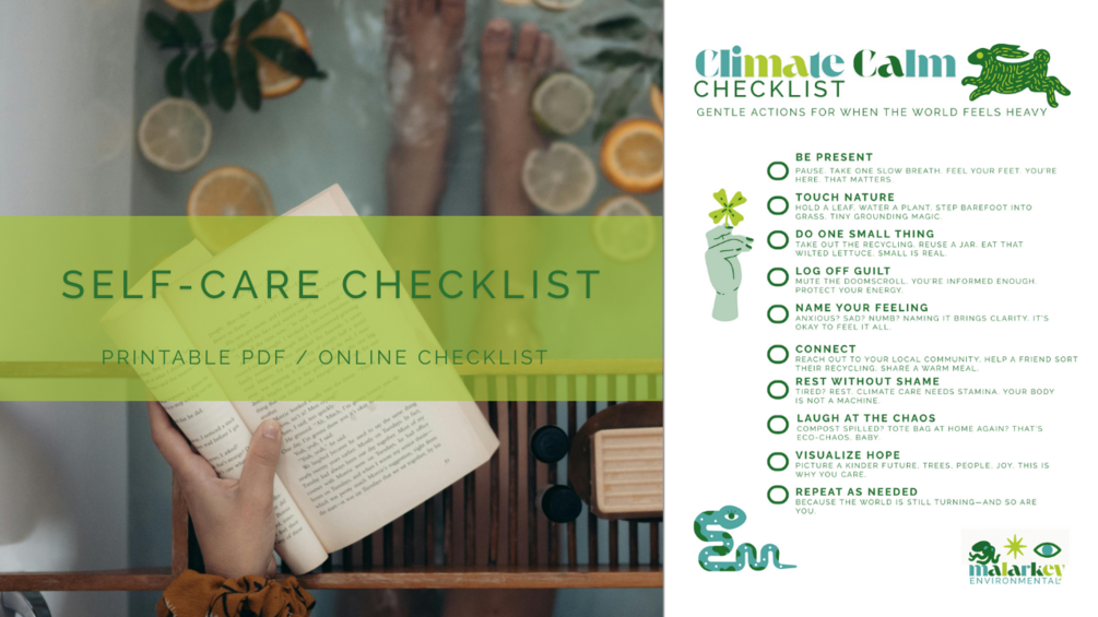 🌿 Climate Calm Checklist